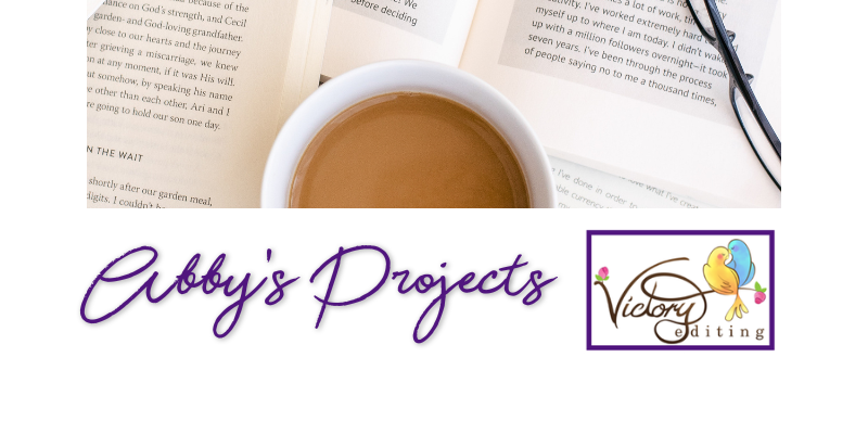 Abby's Developmental Editing Project List | Victory Editing